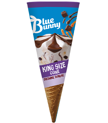 King Size Cone Brownie Sundae - Blue Bunny