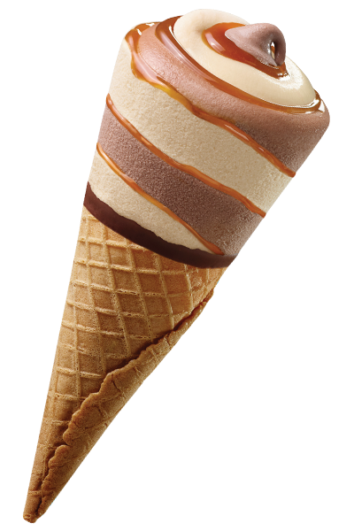 Soft Cones Salted Caramel Chocolate - Blue Bunny